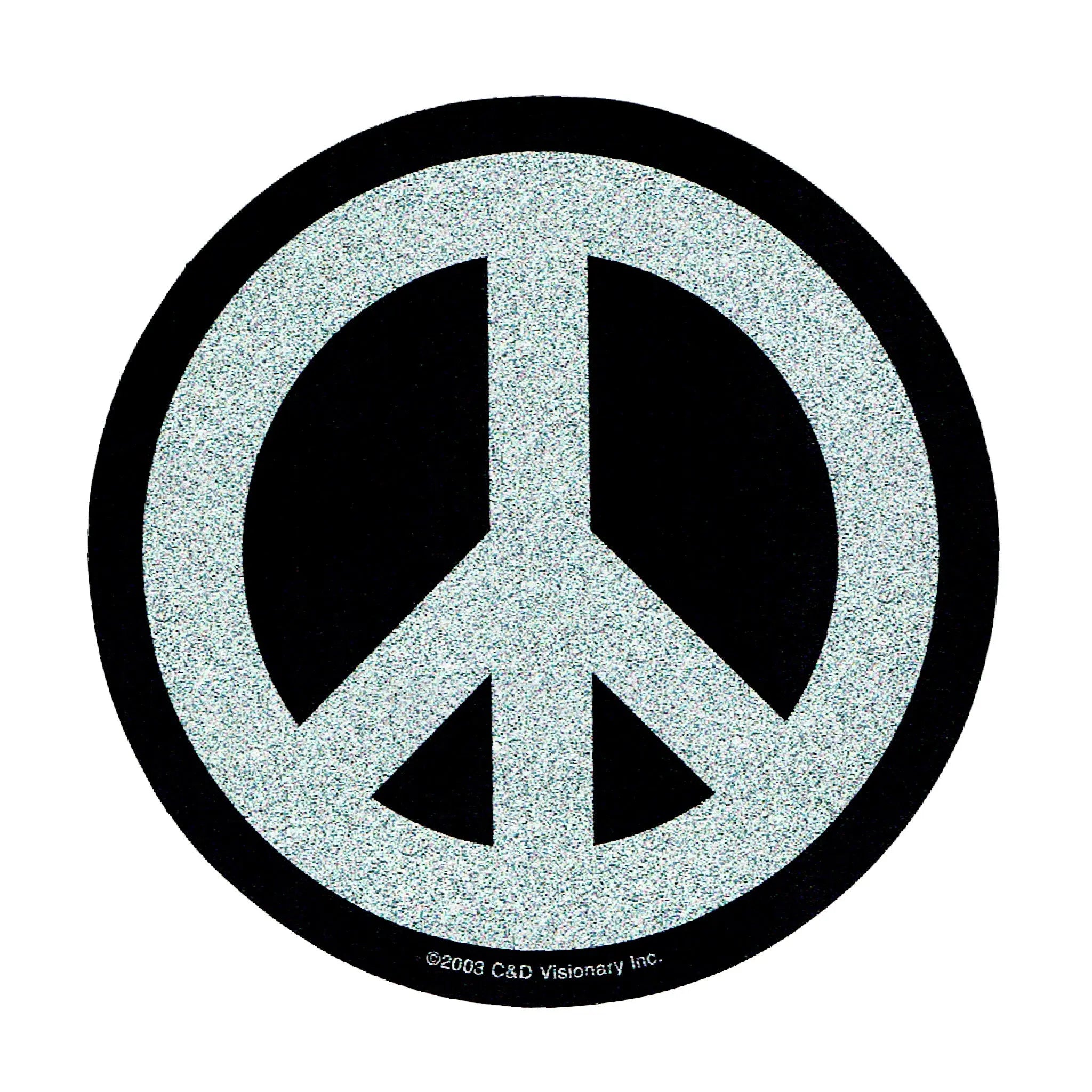 Glitter Peace Sign Sticker – Hippie Shop