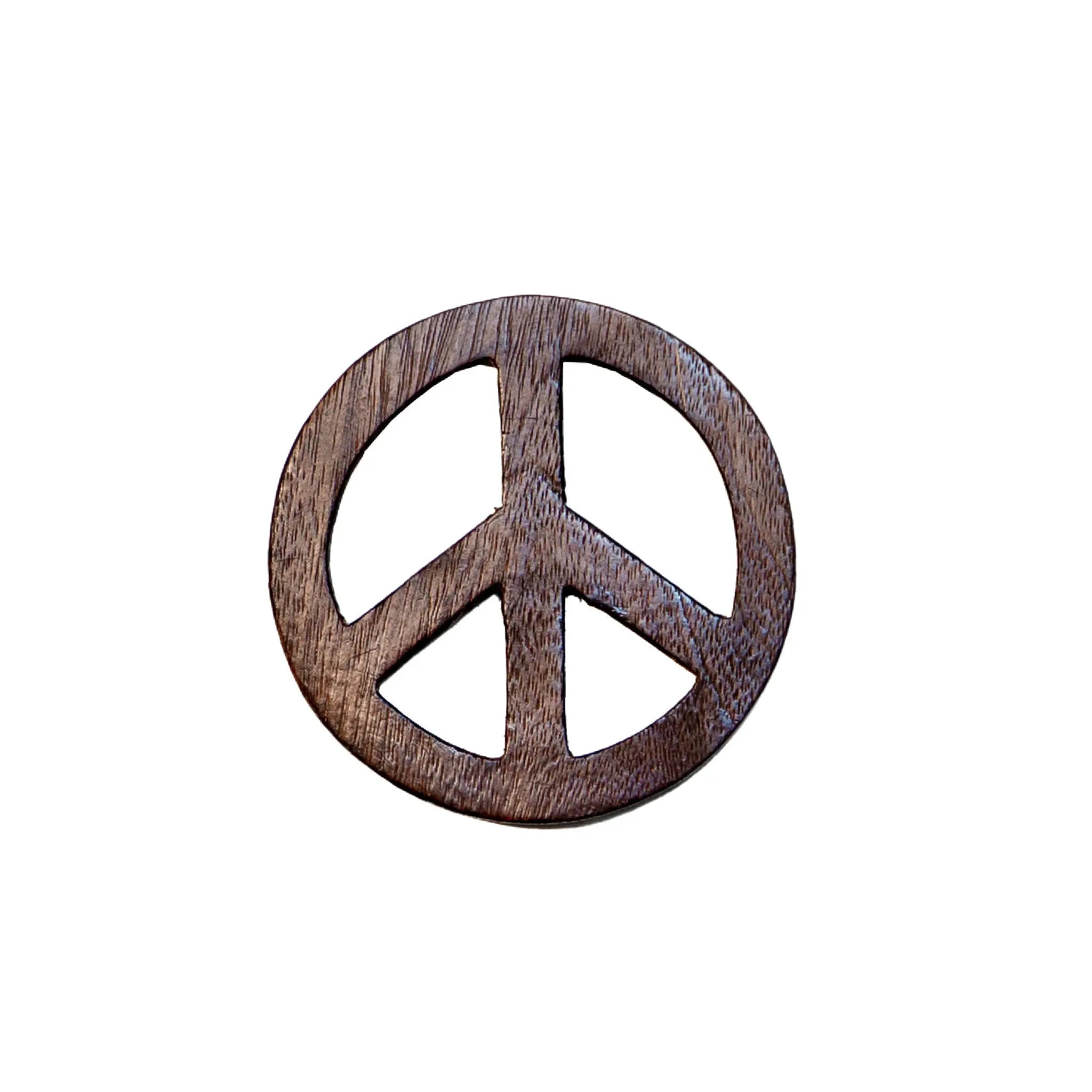 Carved Wooden Peace Sign – Hippie Shop