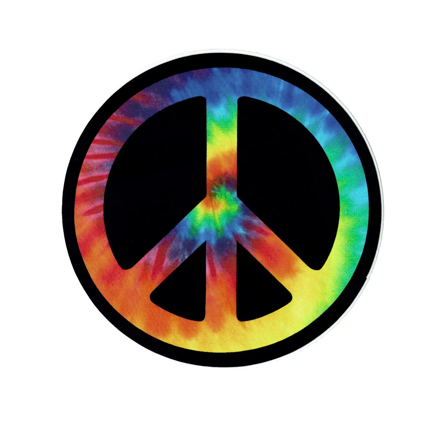 Tie Dye Peace Sign Sticker – Hippie Shop