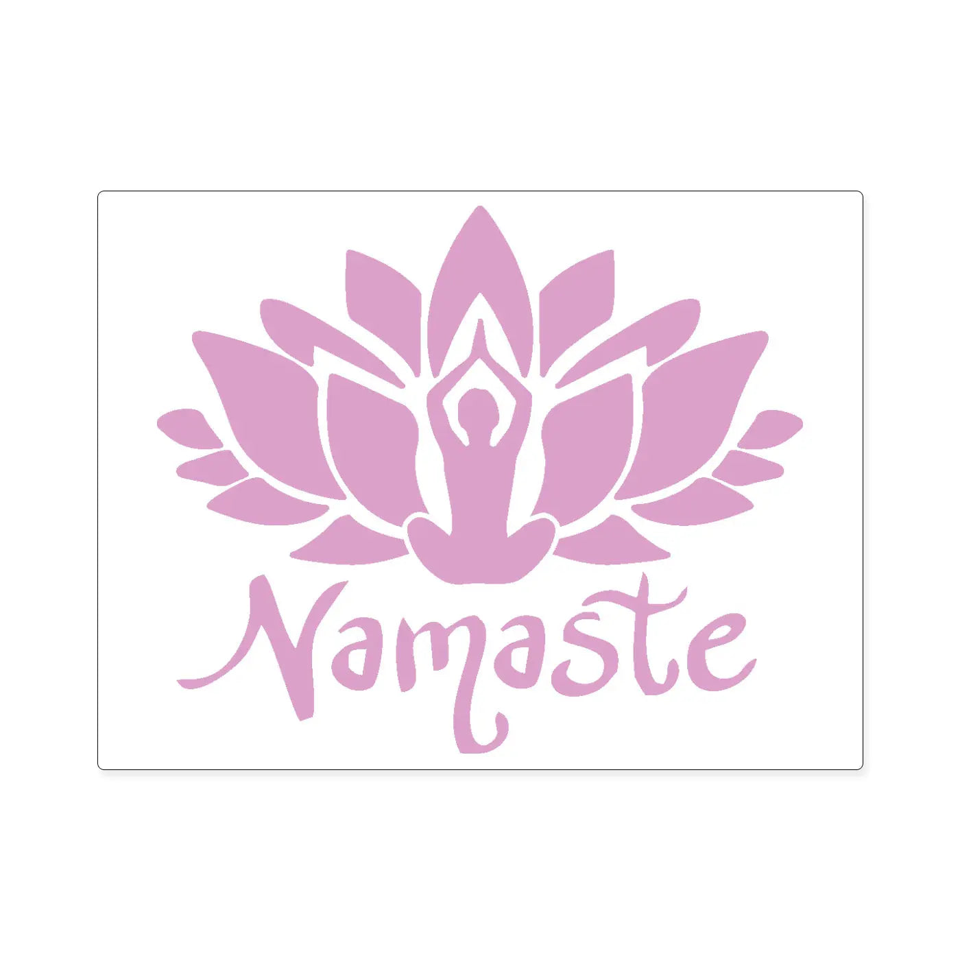 Namaste Lotus Sticker – Hippie Shop