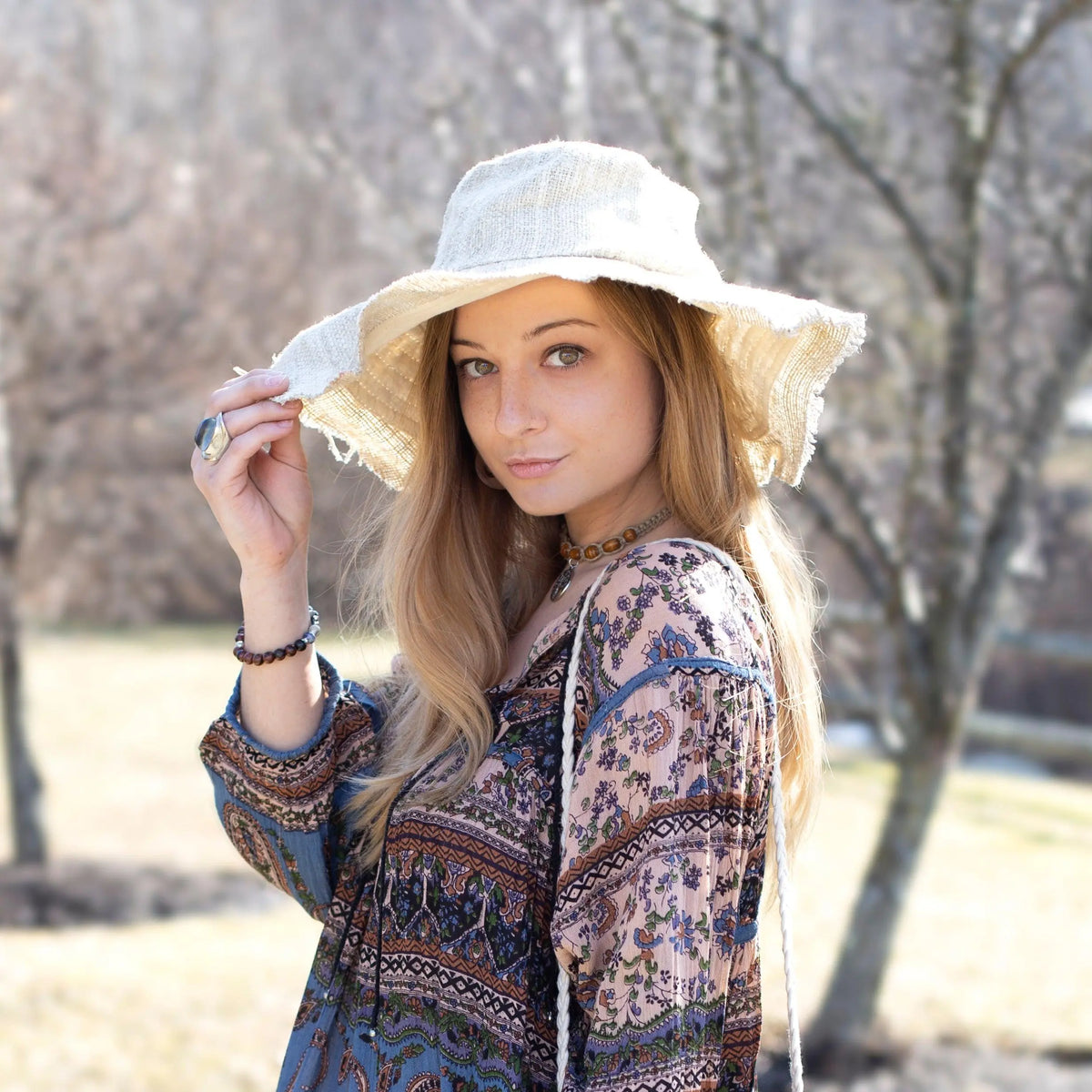 Woven Hemp Floppy Hat | Hippie Shop